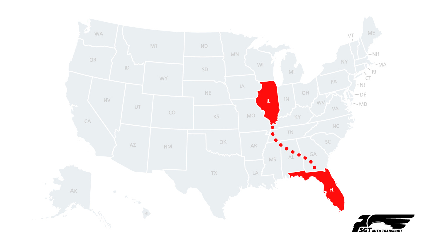 Car Shipping from Illinois to Florida: Auto Transport Services between ...